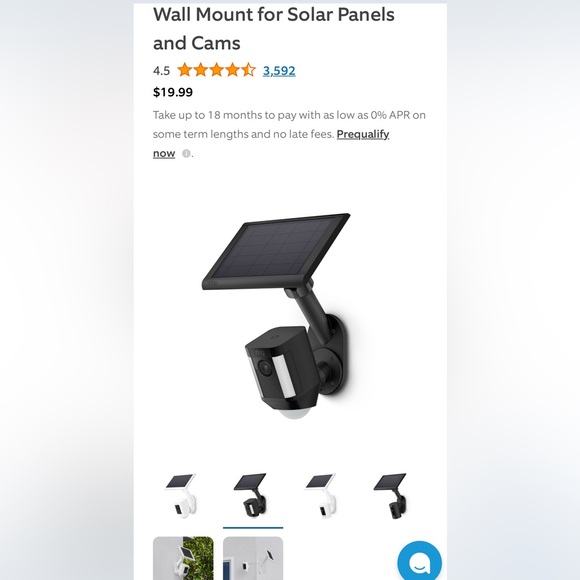 Ring | Other | Ring Wall Mount For Solar Panels And Cameras In Black ...
